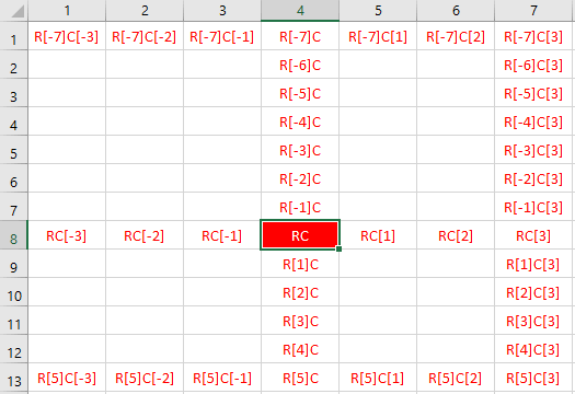 R1c1 Reference Style In Excel 2019
